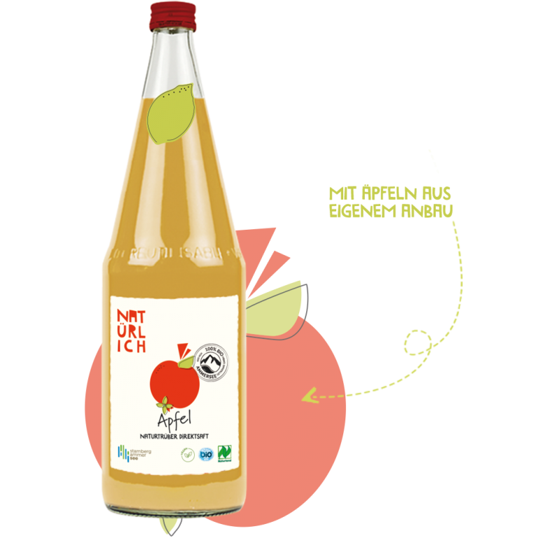 Bio Apfel Saft - aus regionalem Anbau | Natürlich Saft